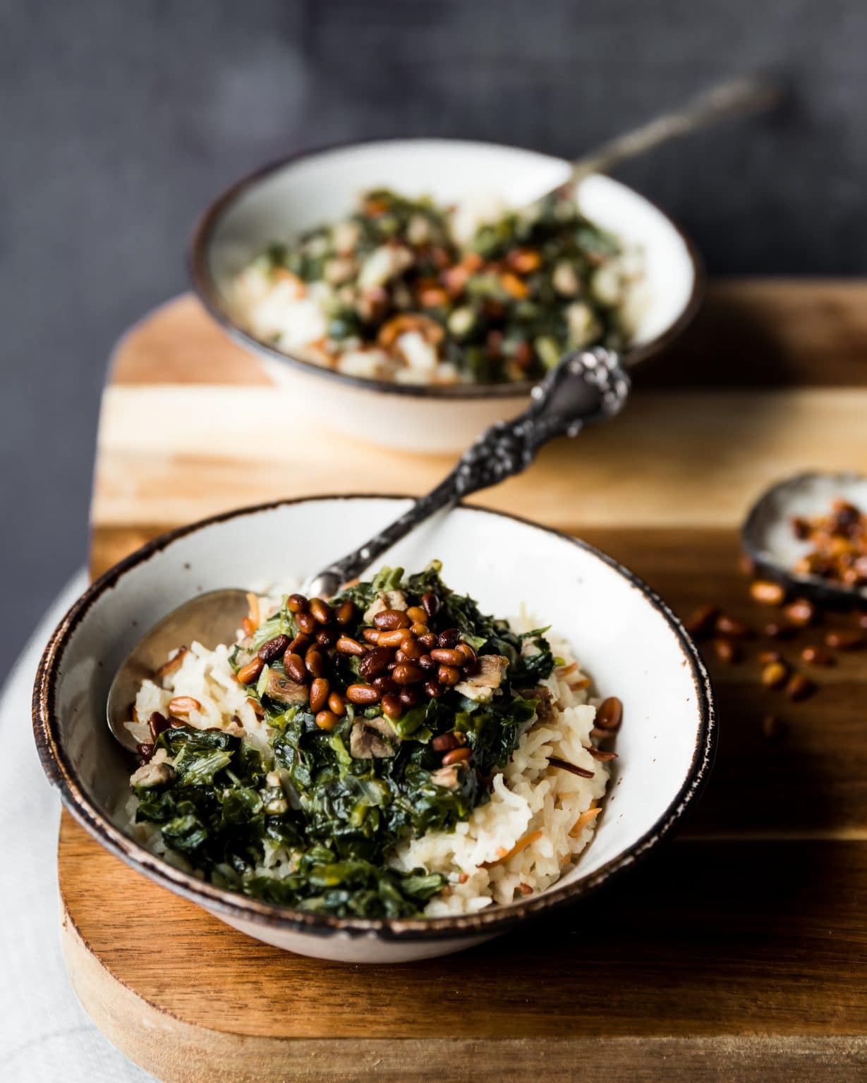 Lebanese Spinach and Beef Stew (Sabanegh be-riz) - Cosette's Kitchen