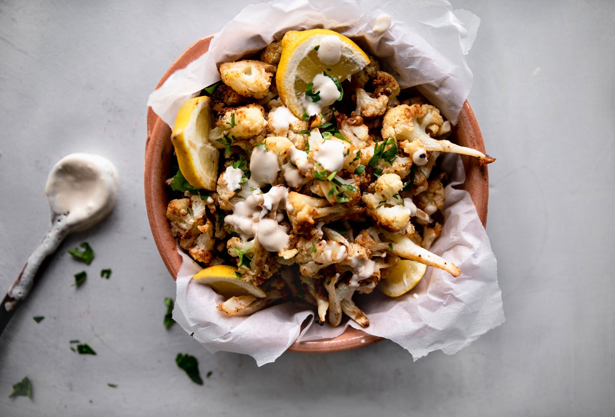 Lebanese Cauliflower Bites ~ Arnabeet - Cosette's Kitchen