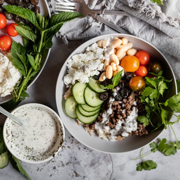 Mediterranean Lamb Bowls - Cosette's Kitchen