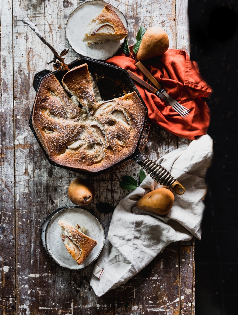Pear Skillet Cake - Cosette's Kitchen