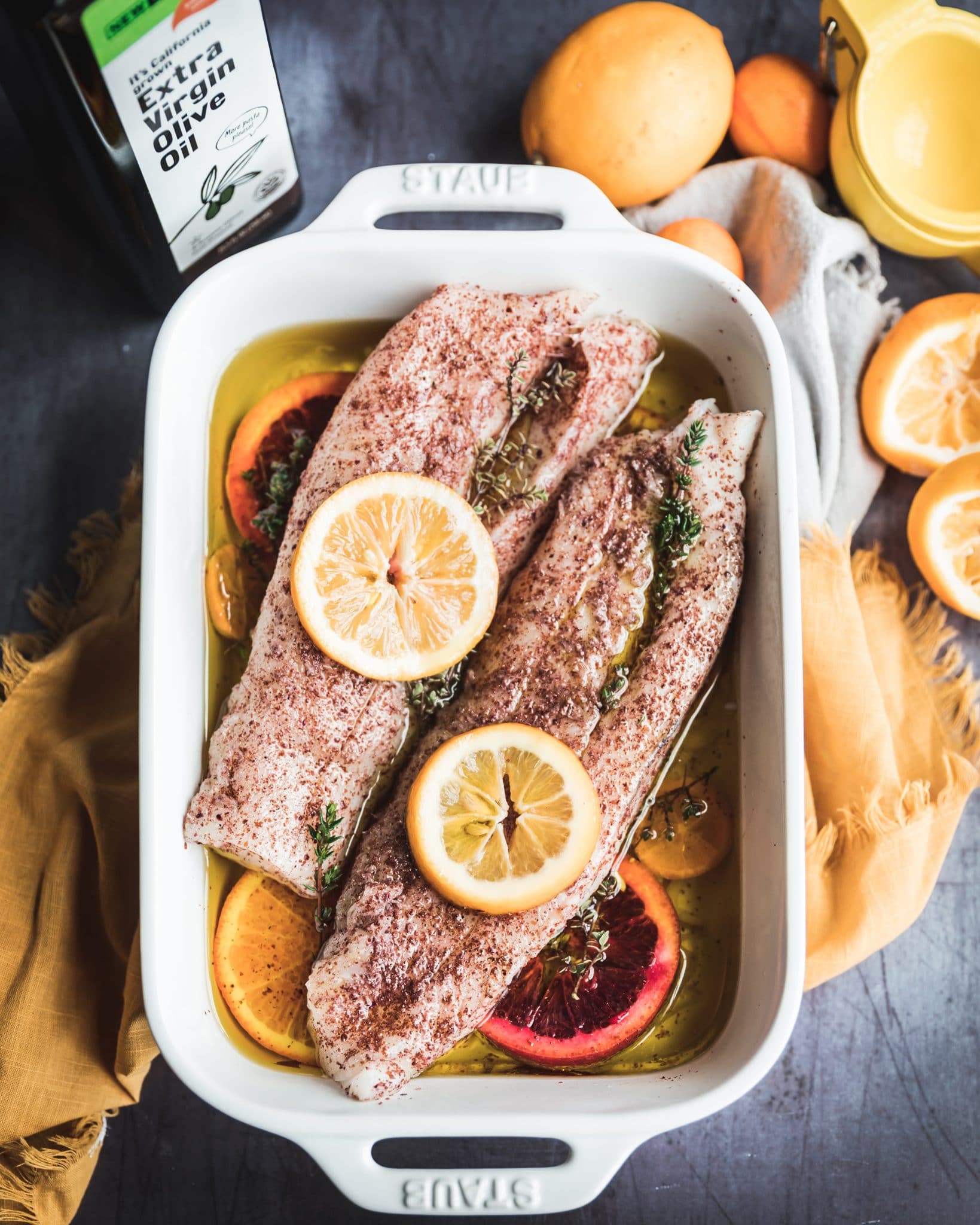 Sumac Citrus Cod with Couscous - Cosette's Kitchen