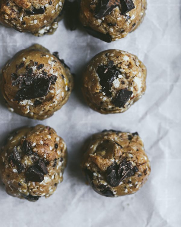 Chocolate Sesame Halawa(halva) Cookies - Cosette's Kitchen