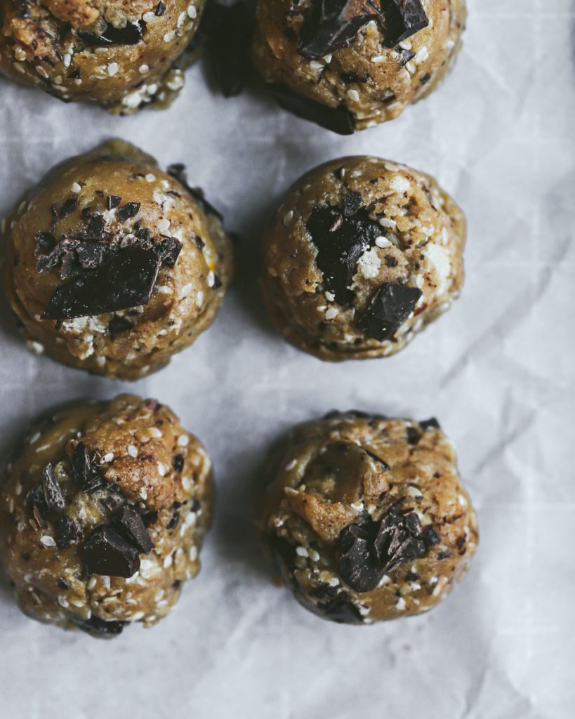 Chocolate Sesame Halawa(halva) Cookies - Cosette's Kitchen