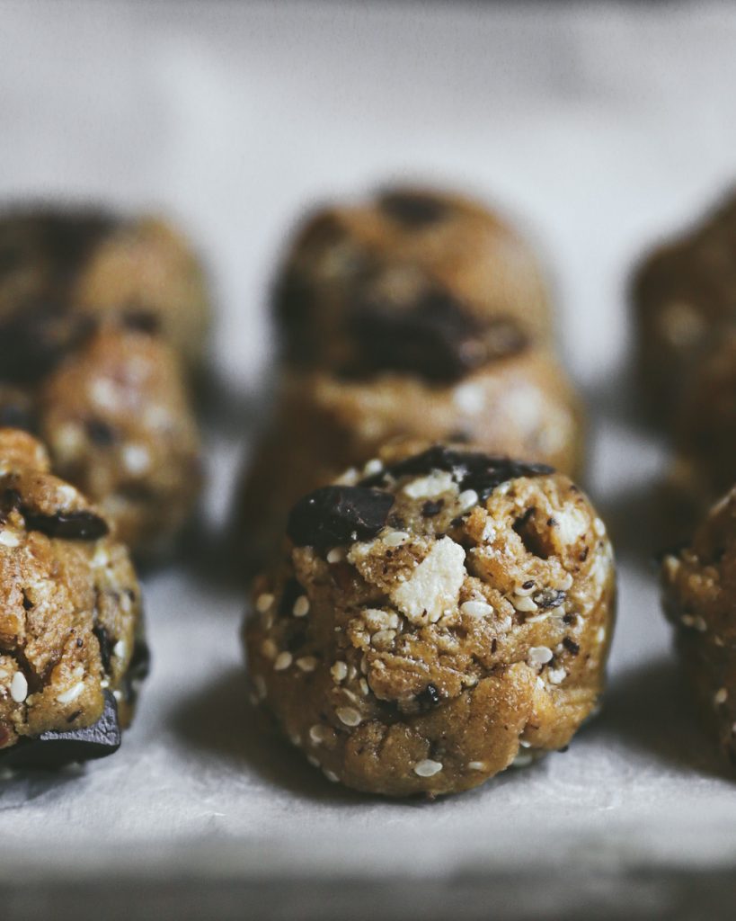 Chocolate Sesame Halawa(halva) Cookies - Cosette's Kitchen