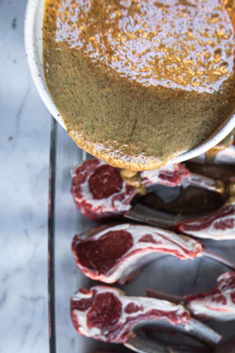 Grilled Lamb Rib Chops - Pomegranate Molasses and Cinnamon with Mint ...