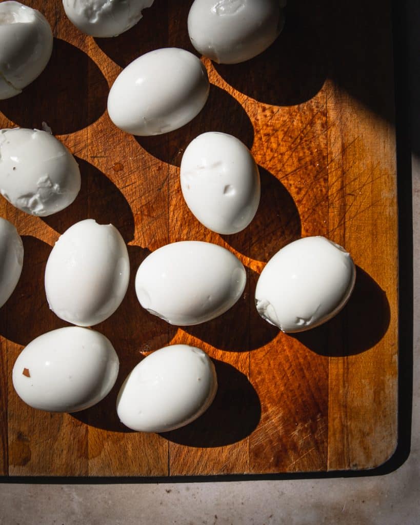 Labneh (Yogurt) Deviled Eggs - Mayo Free - Cosette's Kitchen
