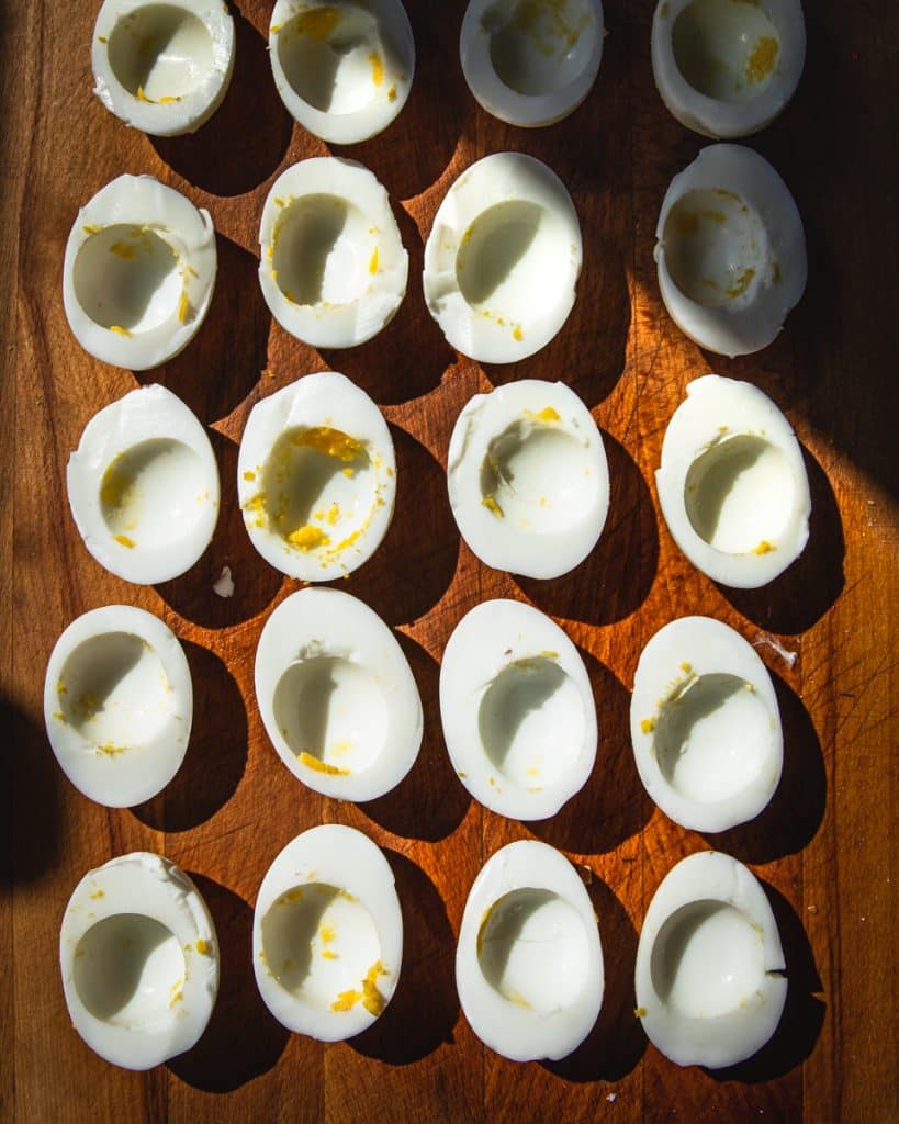 Labneh (Yogurt) Deviled Eggs - Mayo Free - Cosette's Kitchen