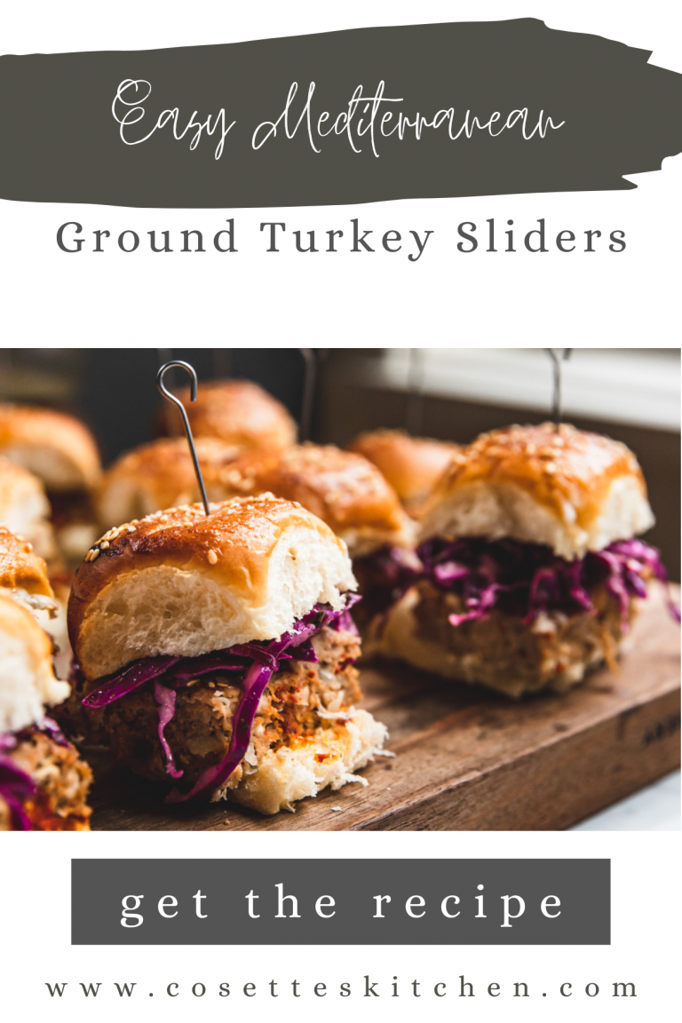 Easy Mediterranean Ground Turkey Burger Sliders - Sheet Pan Method ...