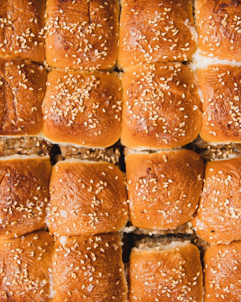 Easy Mediterranean Ground Turkey Burger Sliders - Sheet Pan Method ...