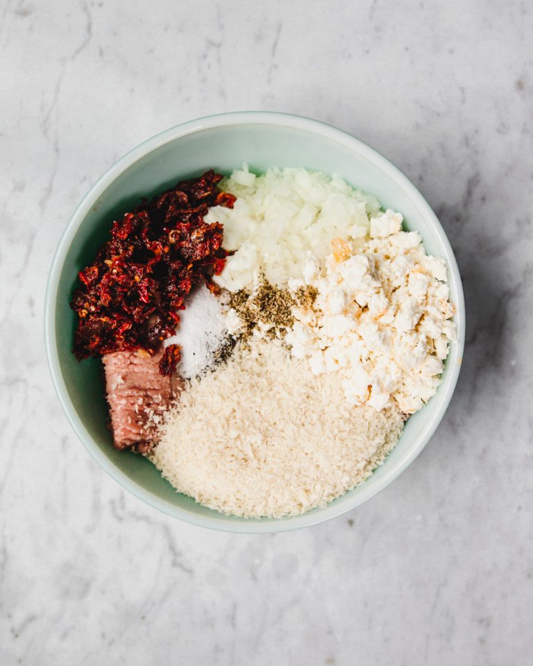 Easy Mediterranean Ground Turkey Burger Sliders - Sheet Pan Method ...