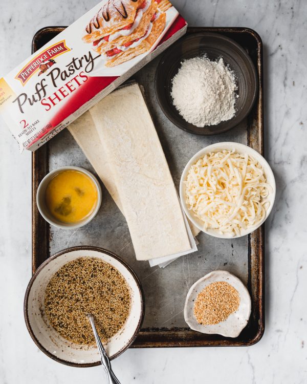 Easy Puff Pastry Rolls with Za'atar and Cheese - Cosette's Kitchen