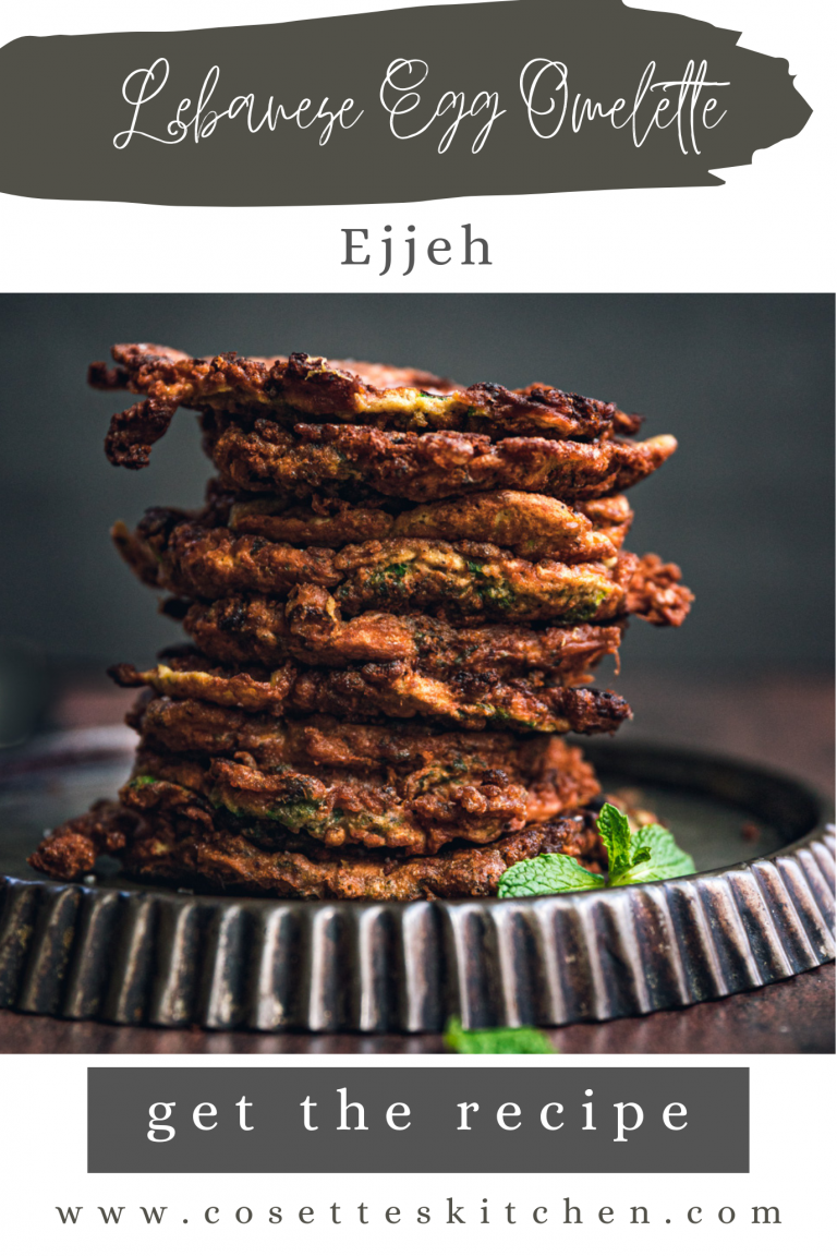 Ejjeh - Vegetarian Lebanese Herb Omelette - Cosette's Kitchen