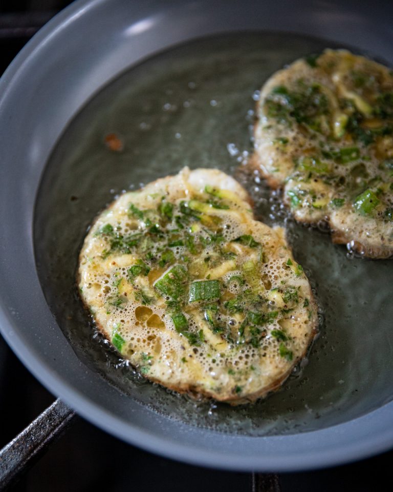 Ejjeh - Vegetarian Lebanese Herb Omelette - Cosette's Kitchen