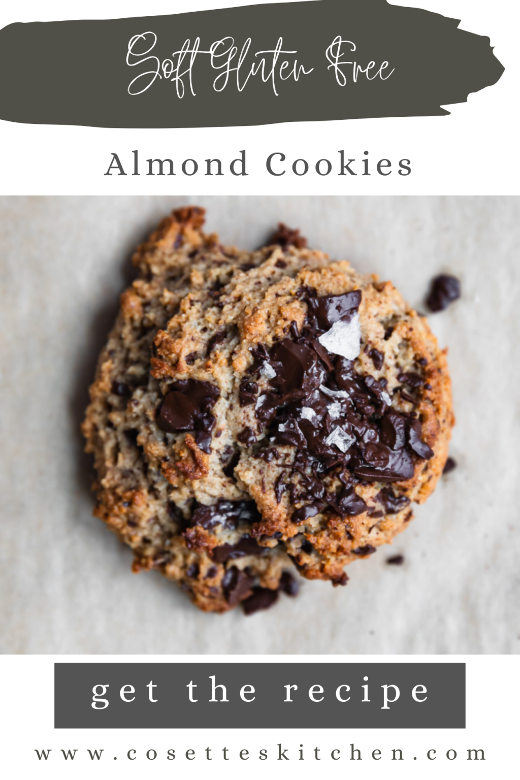 Soft Gluten Free Almond Cookies with Chocolate - Cosette's Kitchen