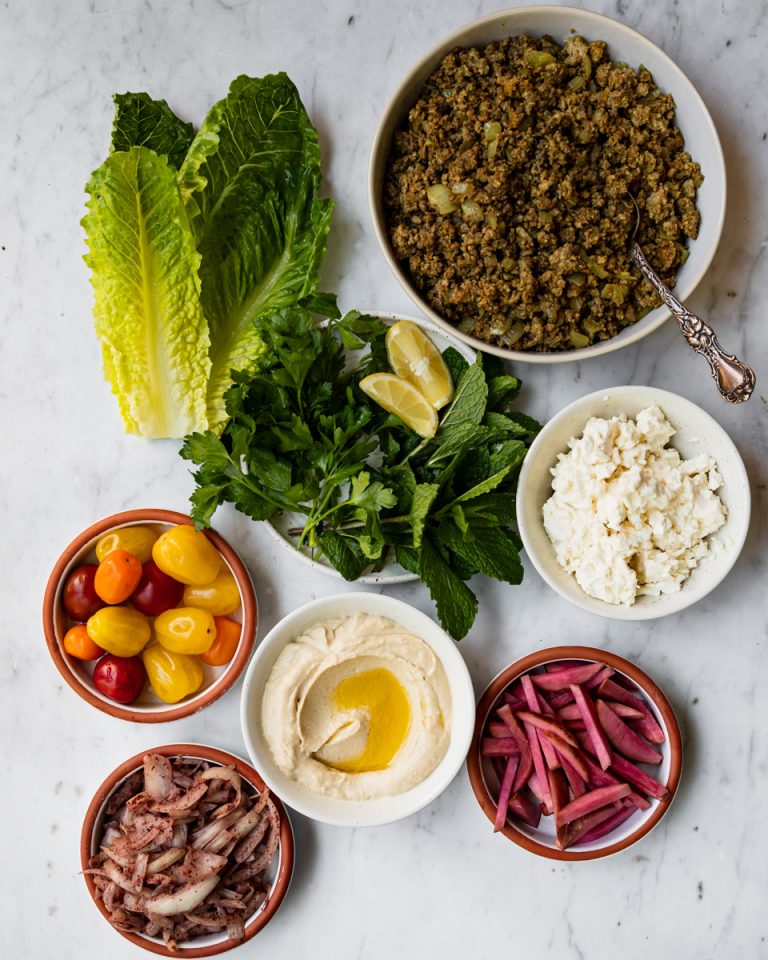 10 Minute Ground Turkey Shawarma Lettuce Wraps - Cosette's Kitchen