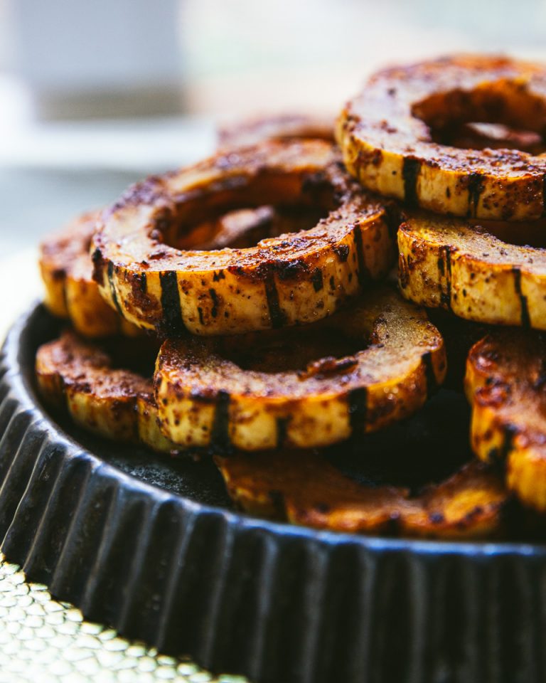 Roasted Delicata Squash Rings with Middle Eastern Spices - Cosette's ...