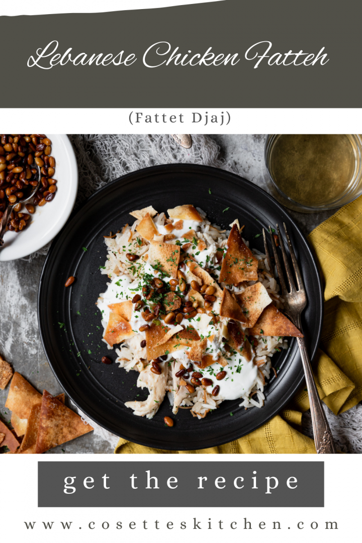 Lebanese Chicken Fatteh (Fattet Djaj) - Cosette's Kitchen