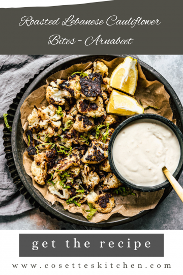 Roasted Lebanese Cauliflower Bites - No Frying!! {Arnabeet} - Cosette's ...