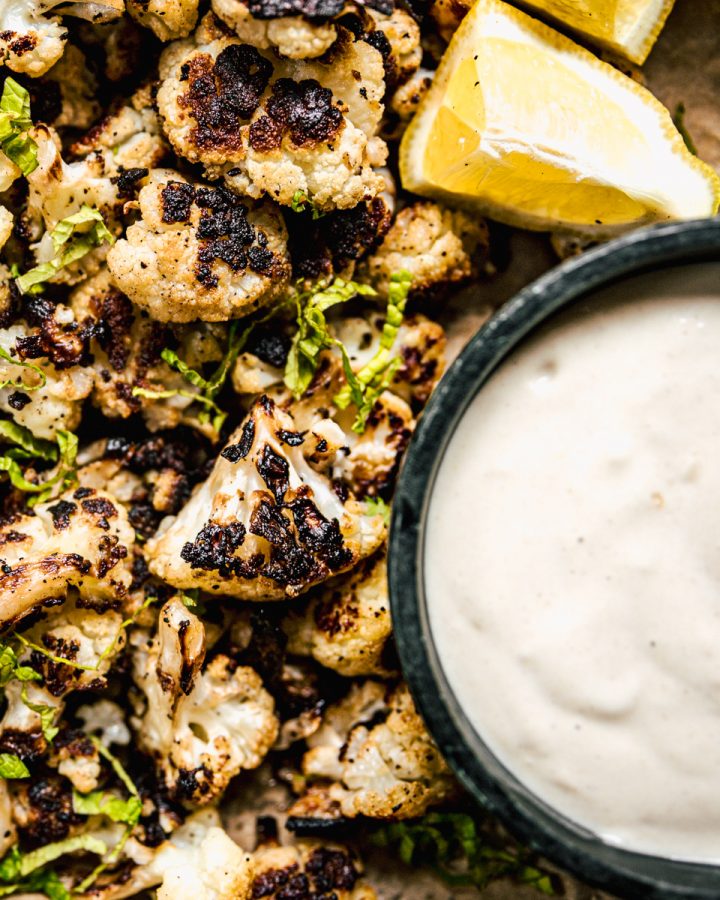Roasted Lebanese Cauliflower Bites - No Frying!! {Arnabeet} - Cosette's ...