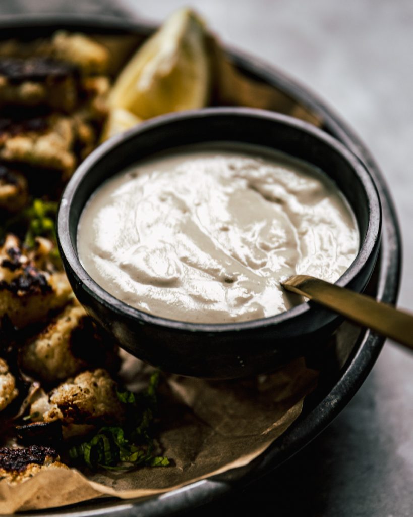 5-Minute Garlic Tahini Sauce (Lebanese Tarator) - Cosette's Kitchen