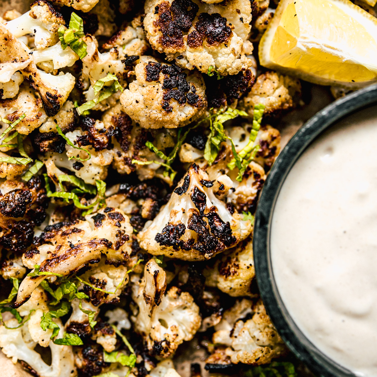 Roasted Lebanese Cauliflower Bites - No Frying!! {Arnabeet} - Cosette's ...
