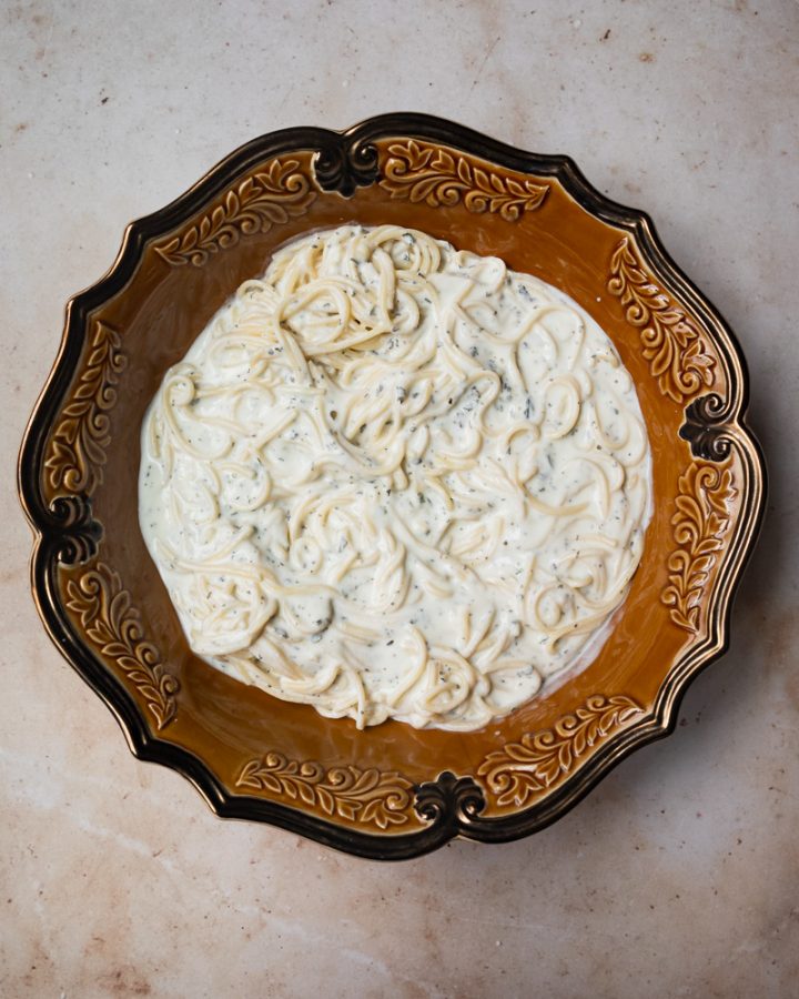 Lebanese Pasta with Yogurt Garlic Sauce {Macarona bil Laban} - Cosette ...